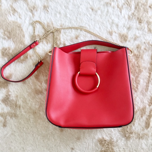 Zara | Bags | Zara Red Crossbody Bag | Poshmark